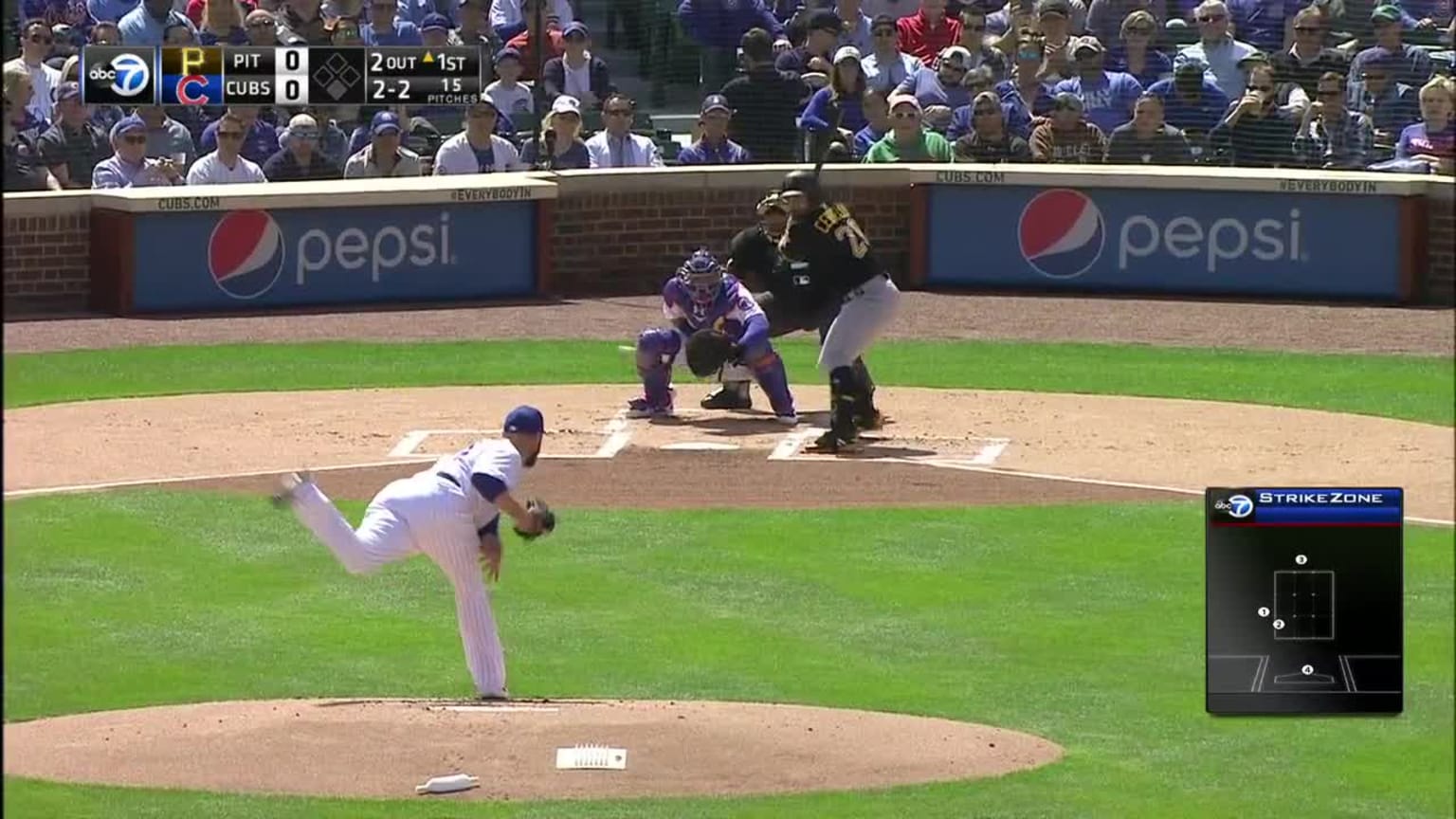 Jon Lester Ball to Francisco Cervelli | 04/08/2019 | Chicago Cubs