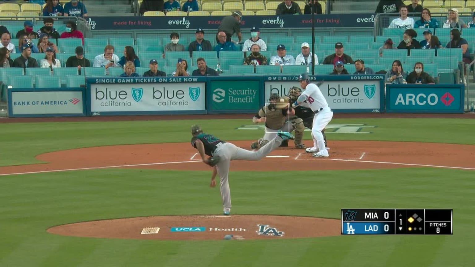 Sandy Alcantara Ball to Justin Turner | 05/14/2021 | Chicago Cubs