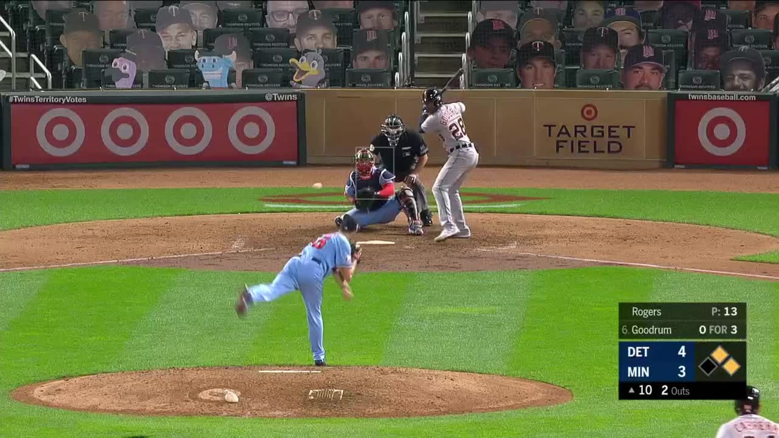 Taylor Rogers Called Strike to Niko Goodrum | 09/22/2020 | New York Mets