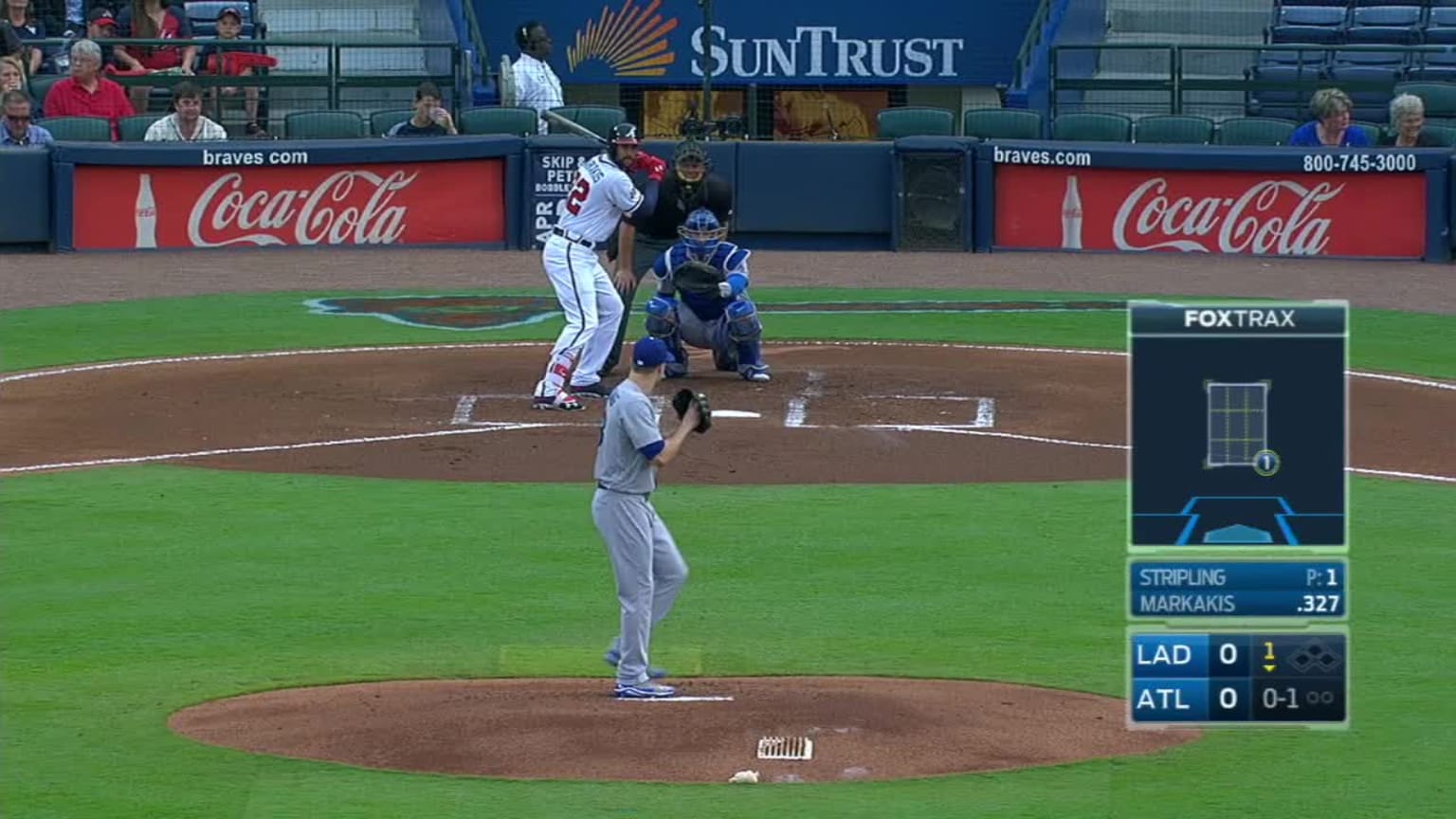 Ross Stripling Foul to Nick Markakis | 04/20/2016 | Baltimore Orioles