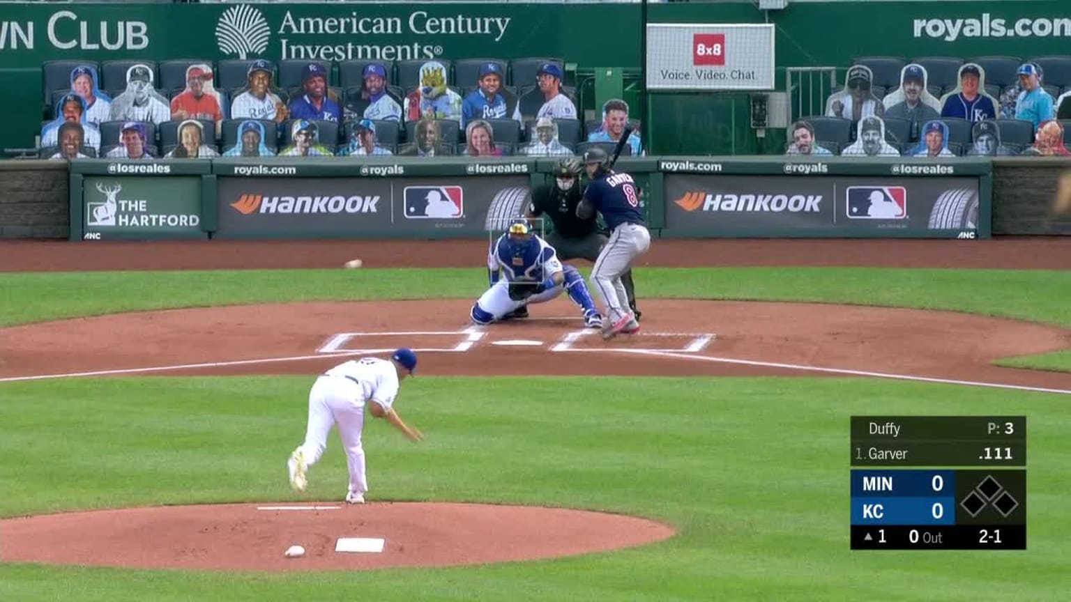 Danny Duffy Foul to Mitch Garver | 08/08/2020 | MLB.com