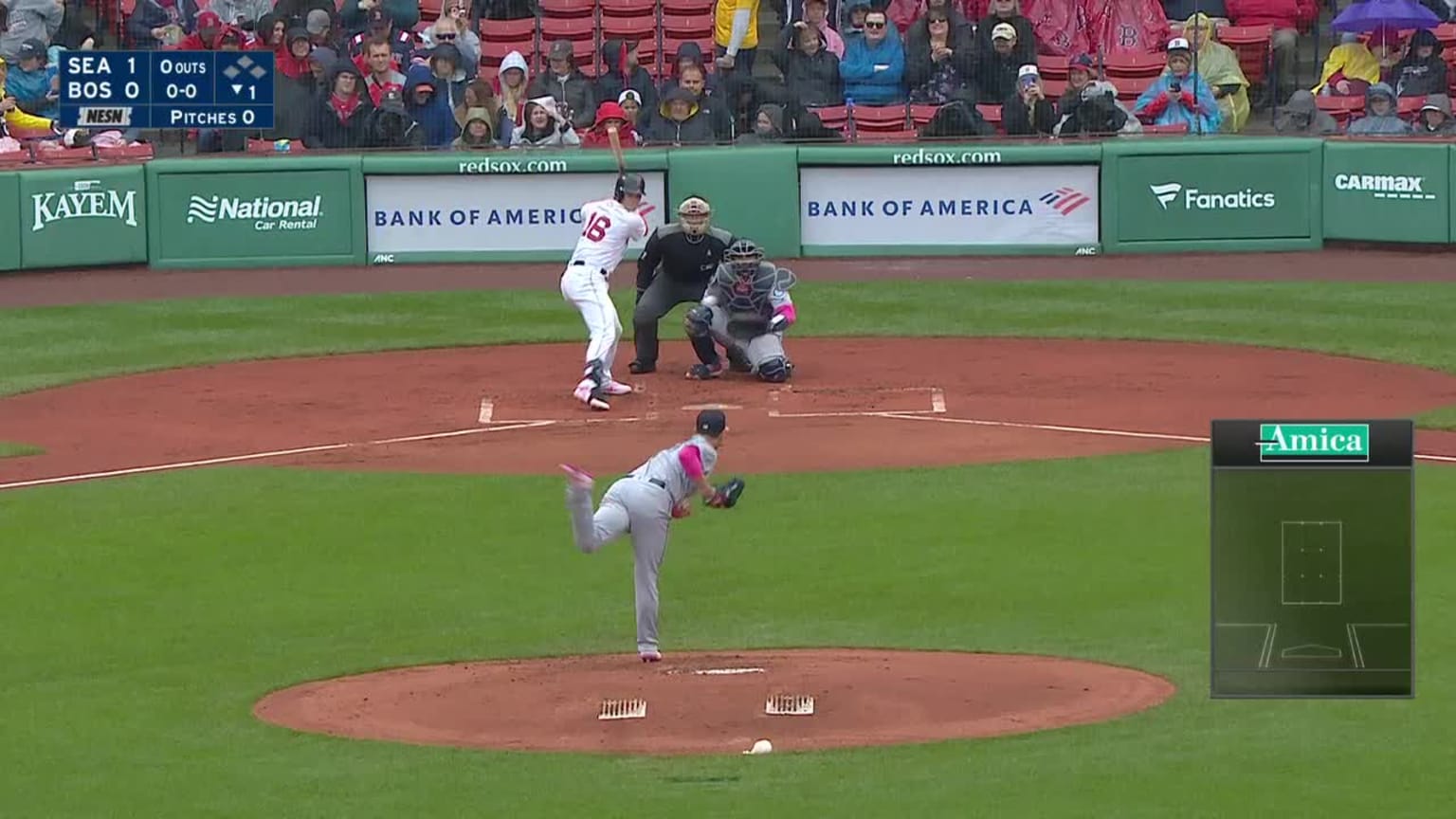 Marco Gonzales Ball to Andrew Benintendi | 05/12/2019 | New York Mets