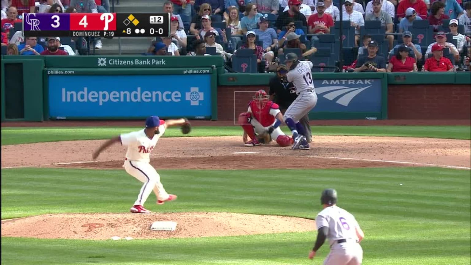 Rockies challenged (play at 1st), call on the field was upheld: Alan ...