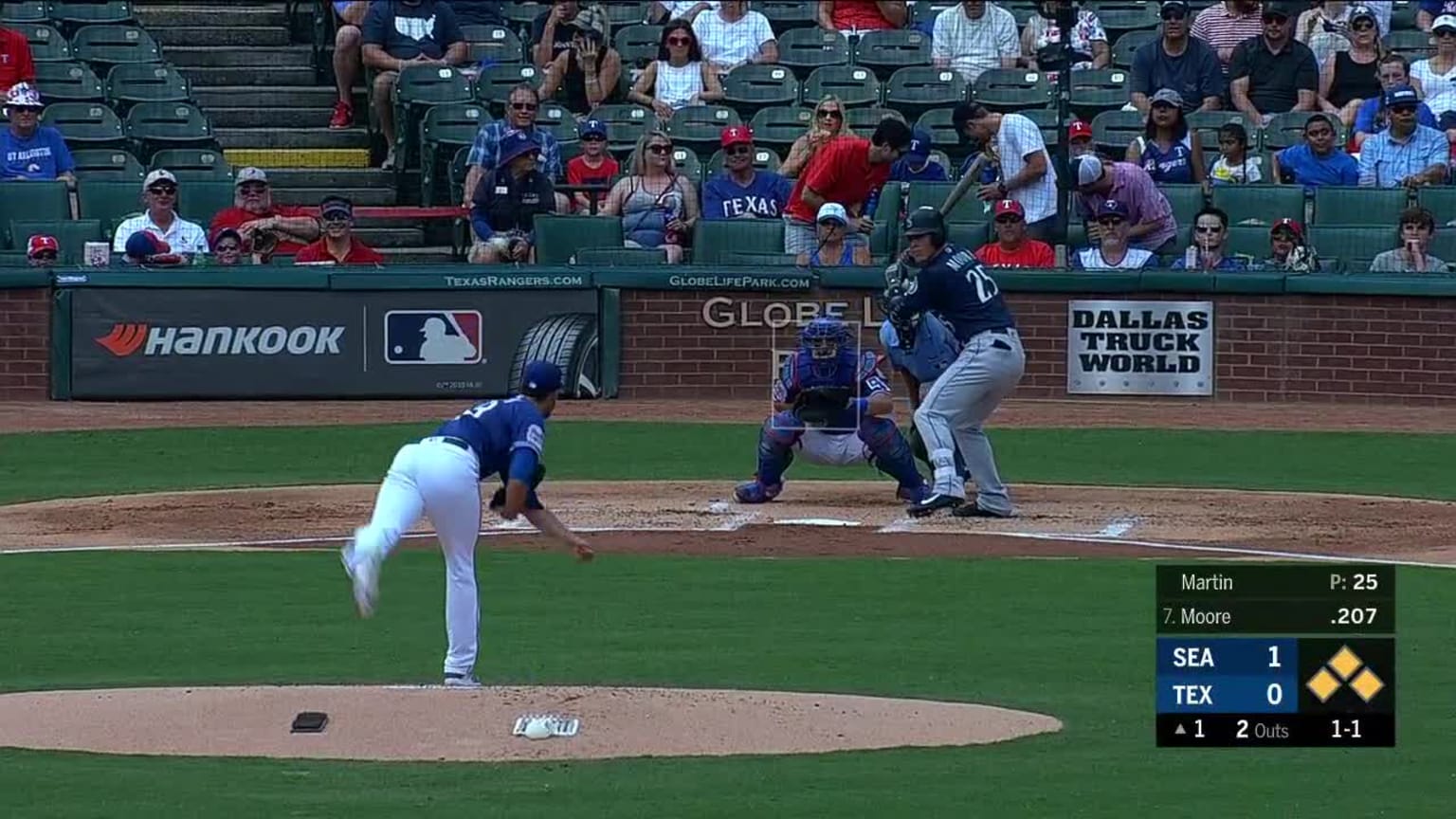 Brett Martin Ball to Dylan Moore | 09/01/2019 | MLB.com