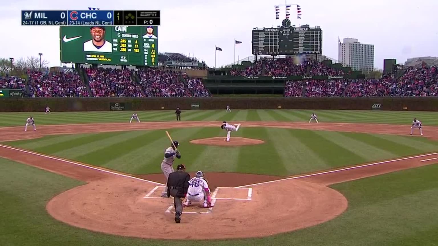 Jon Lester Ball to Lorenzo Cain | 05/12/2019 | Houston Astros