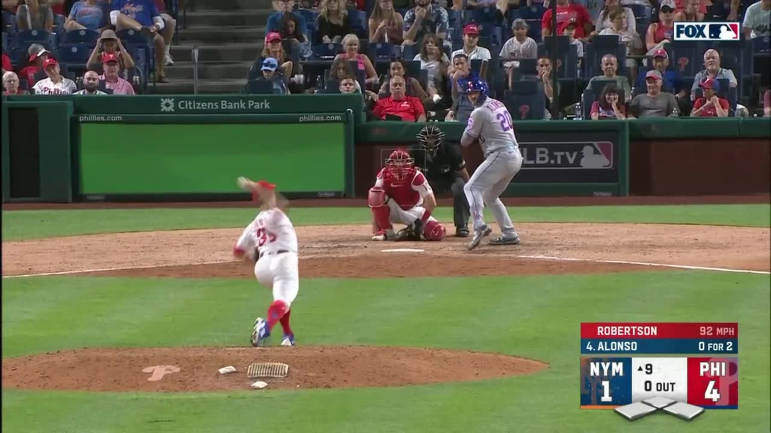 David Robertson Ball to Pete Alonso | 08/20/2022 | MLB.com