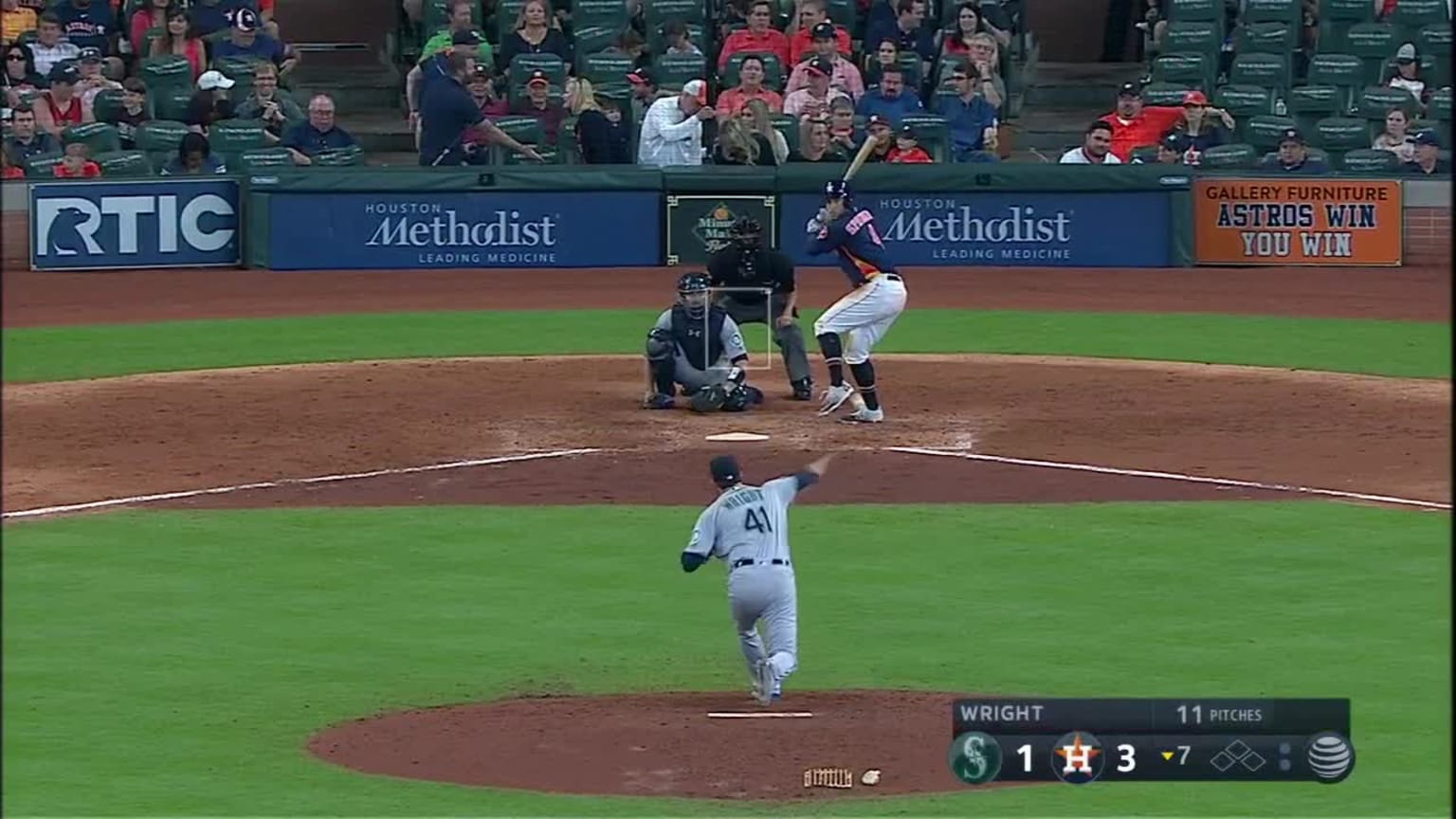 Mike Wright Jr. Ball to George Springer | 06/30/2019 | MLB.com
