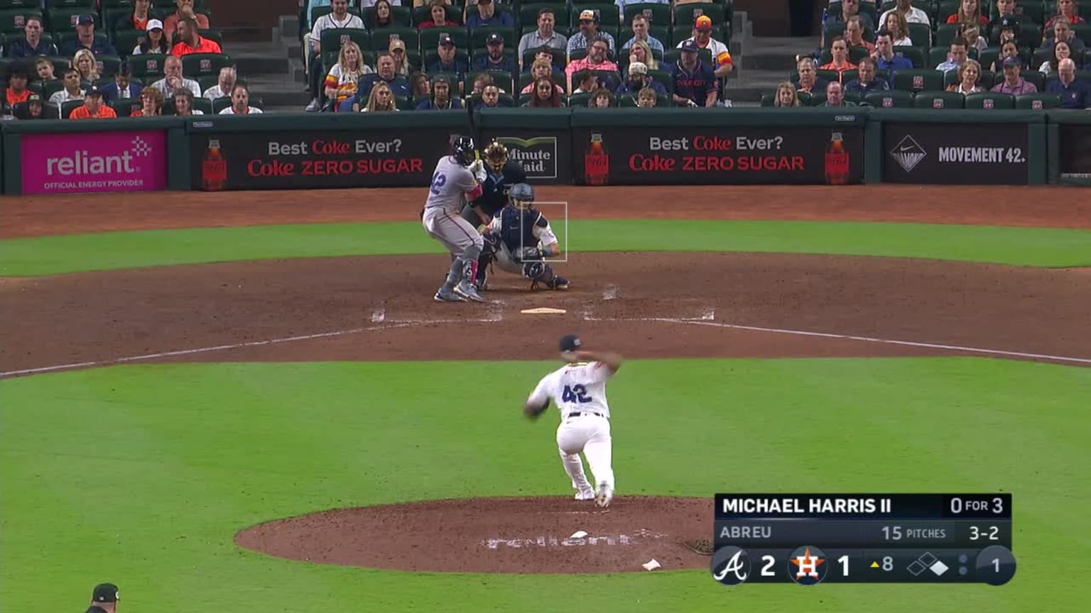 Michael Harris II grounds into an unassisted double play, first baseman ...