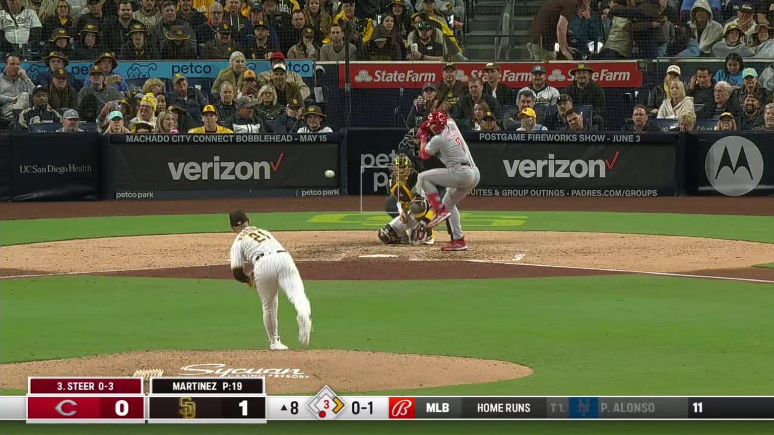 Nick Martinez Ball to Spencer Steer | 05/02/2023 | Cincinnati Reds