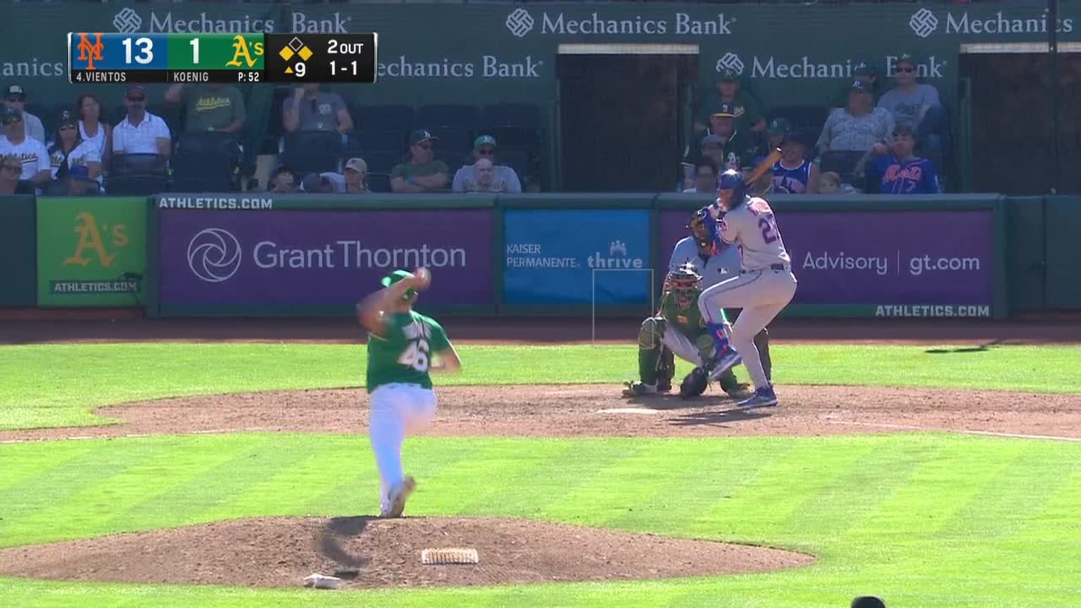 Jared Koenig Ball to Mark Vientos | 09/25/2022 | San Francisco Giants