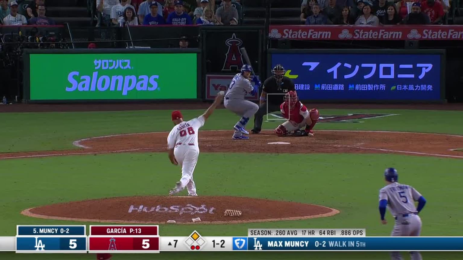Max Muncy grounds out, first baseman Nolan Schanuel to pitcher Luis ...