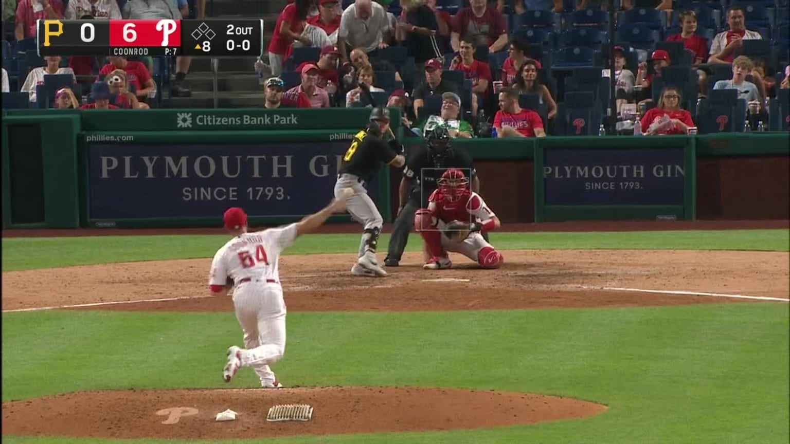 Sam Coonrod Foul to Ben Gamel | 08/27/2022 | MLB.com