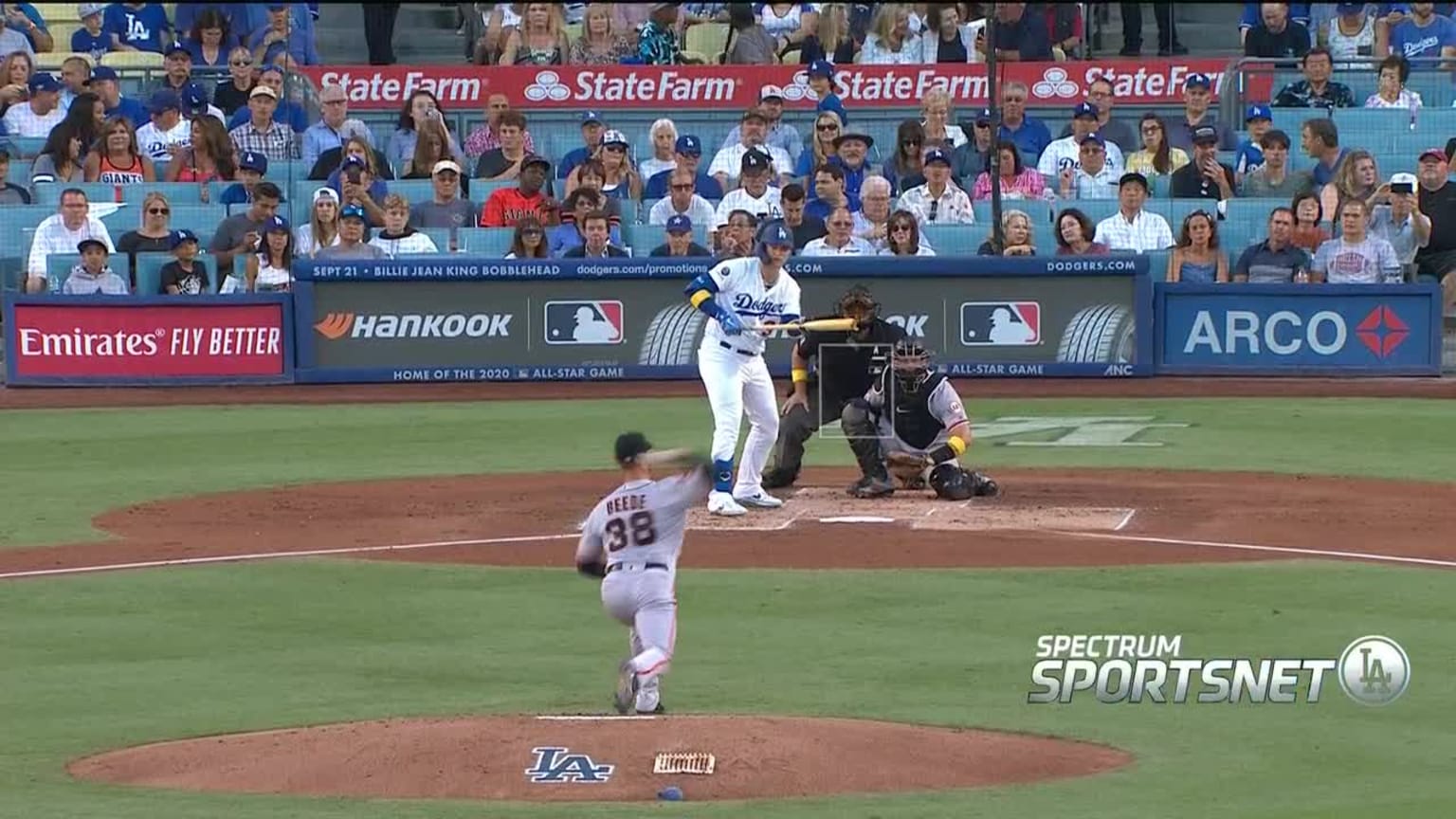 Tyler Beede Ball to Joc Pederson | 09/07/2019 | MLB.com