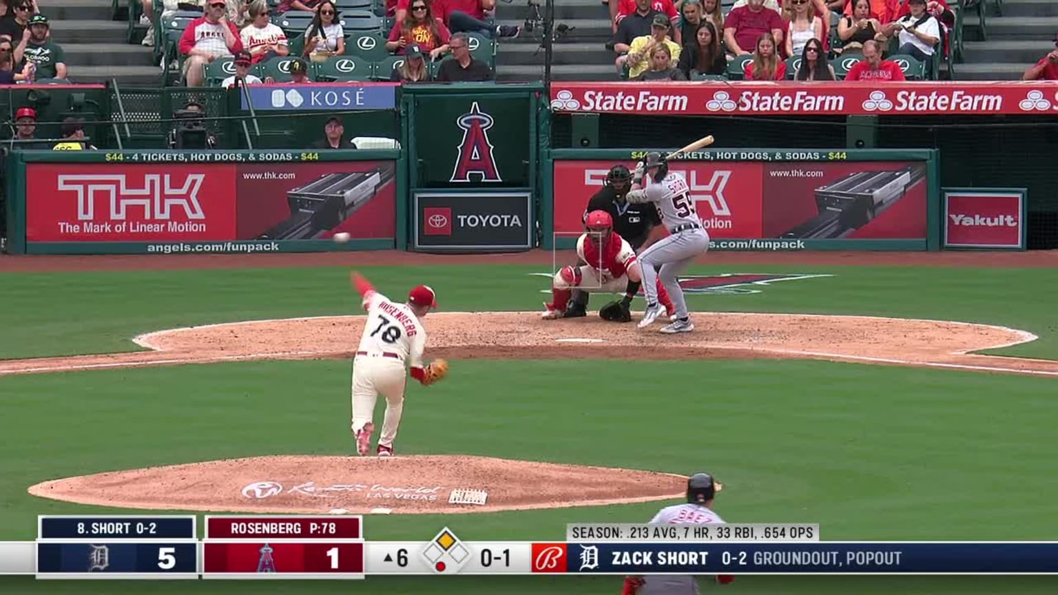 Zack Short grounds out, third baseman Eduardo Escobar to first baseman ...