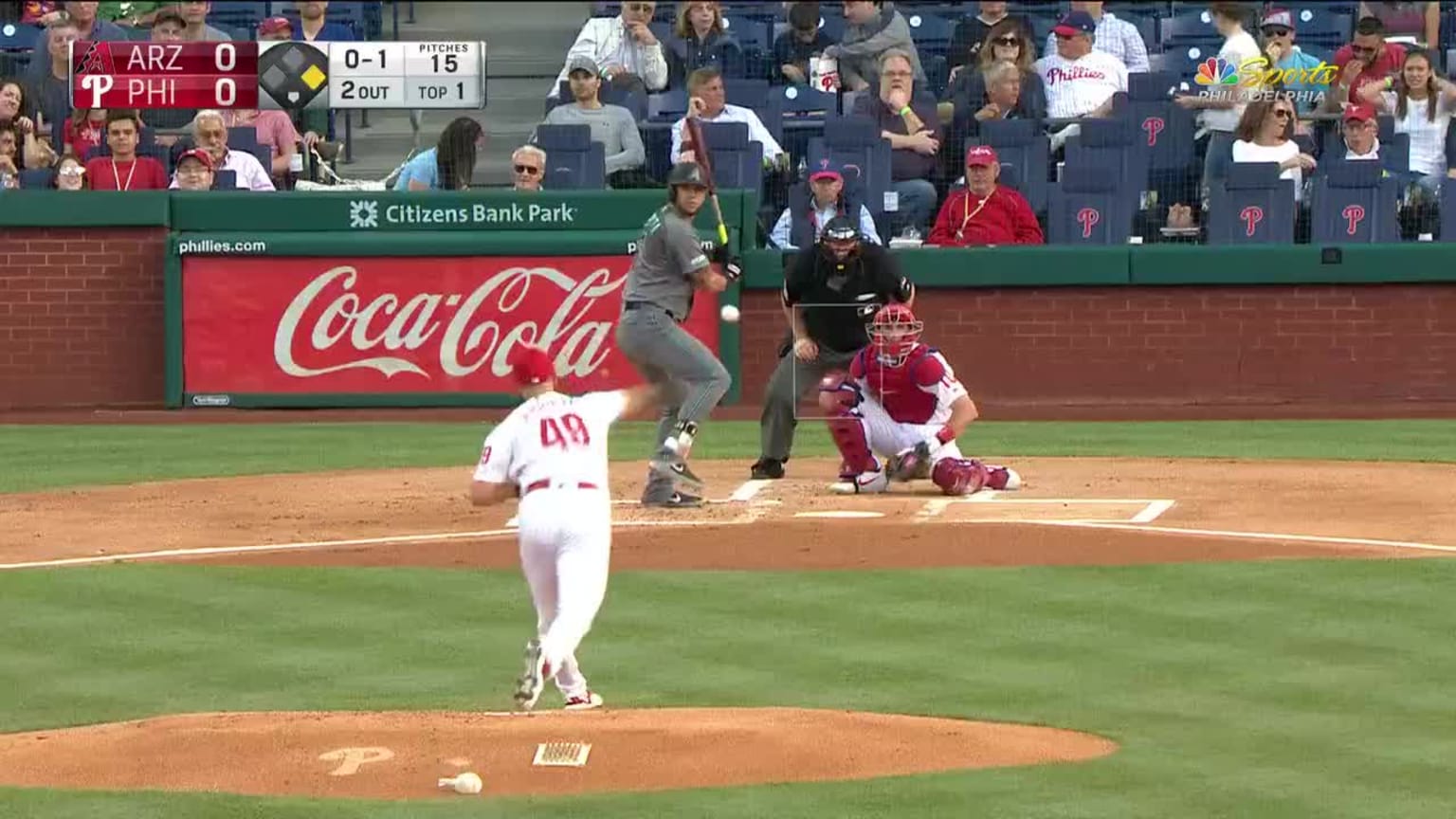 Jake Arrieta Ball to David Peralta | 06/11/2019 | St. Louis Cardinals