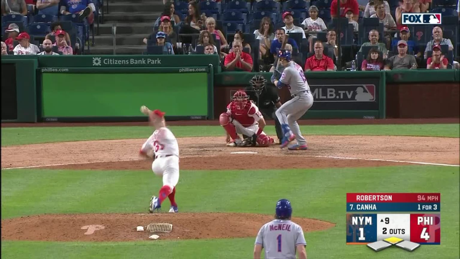 David Robertson Ball to Mark Canha | 08/20/2022 | MLB.com