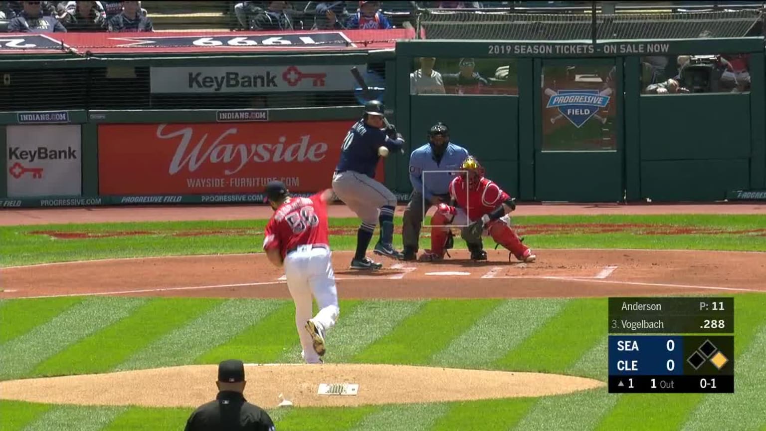 Cody Anderson Ball to Daniel Vogelbach | 05/05/2019 | MLB.com