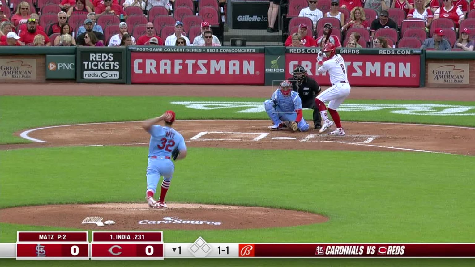 Steven Matz Swinging Strike to Jonathan India | 07/23/2022 | MLB.com