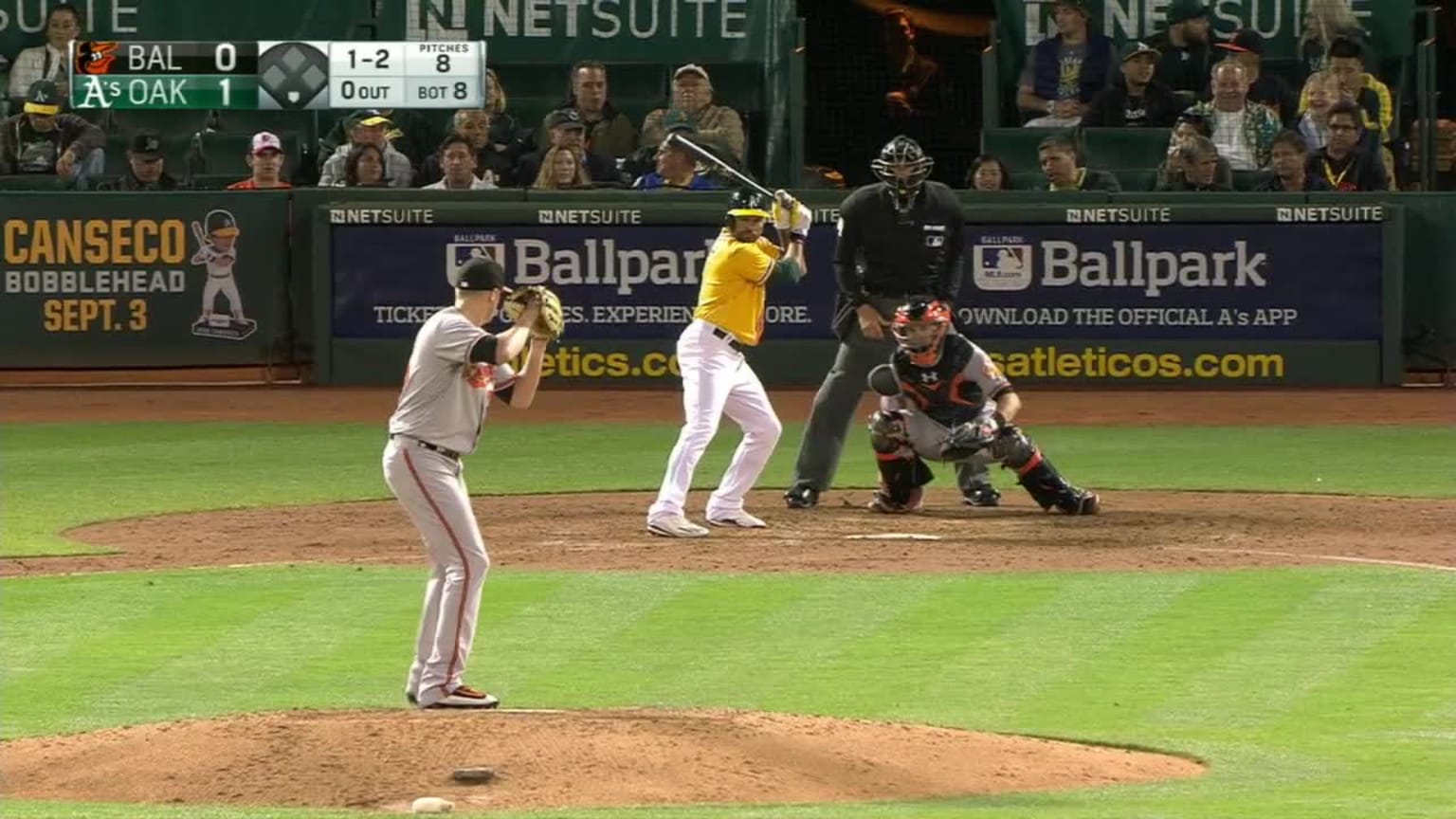 Coco Crisp strikes out swinging. | 08/10/2016 | MLB.com