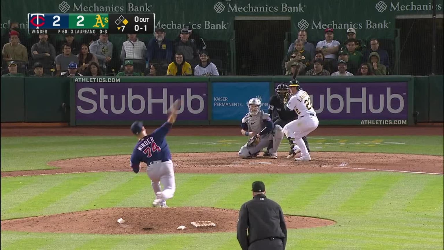 Josh Winder Ball In Dirt to Ramon Laureano | 05/17/2022 | Chicago White Sox