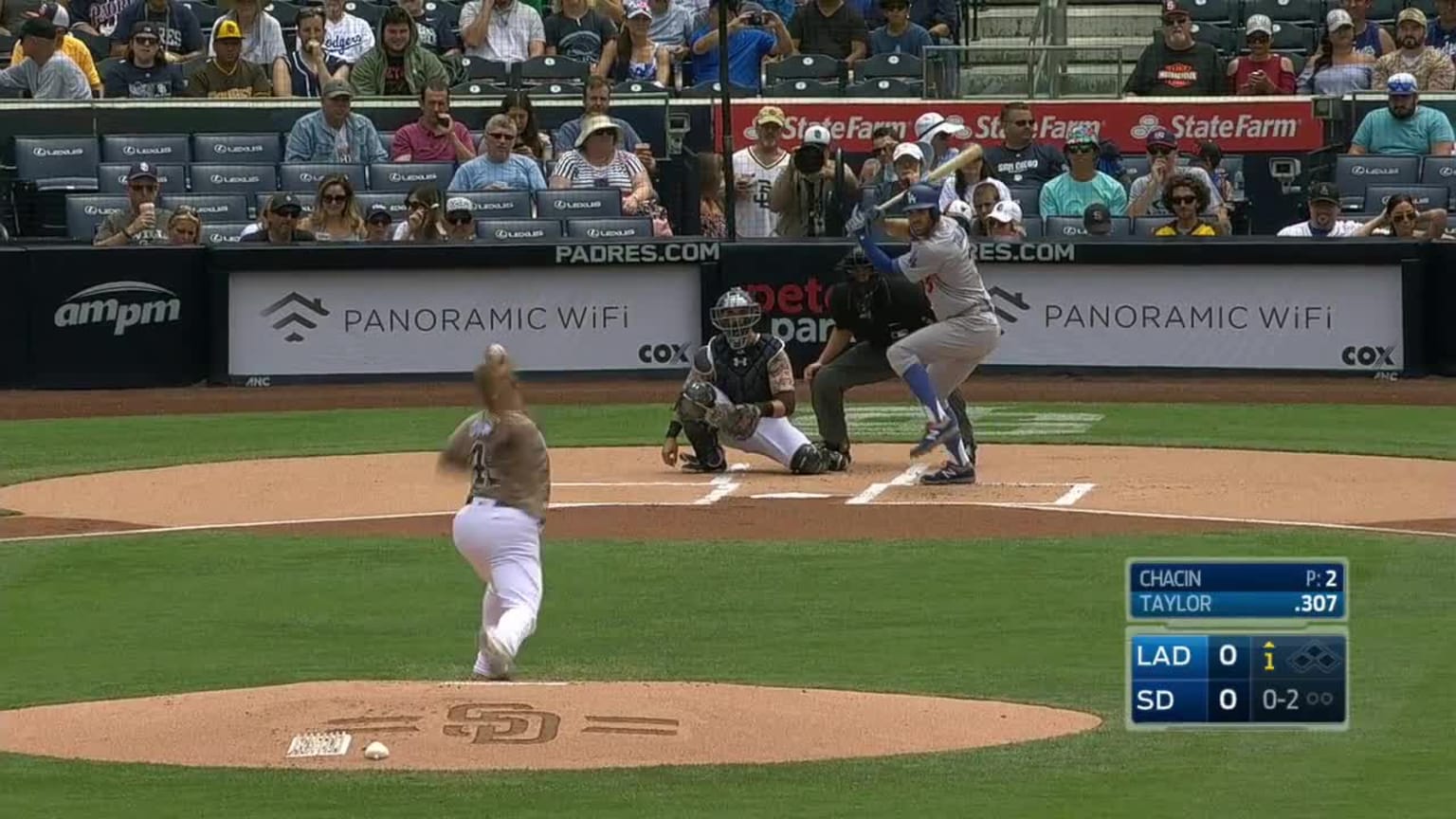 Jhoulys Chacin Ball to Chris Taylor | 09/03/2017 | Cincinnati Reds