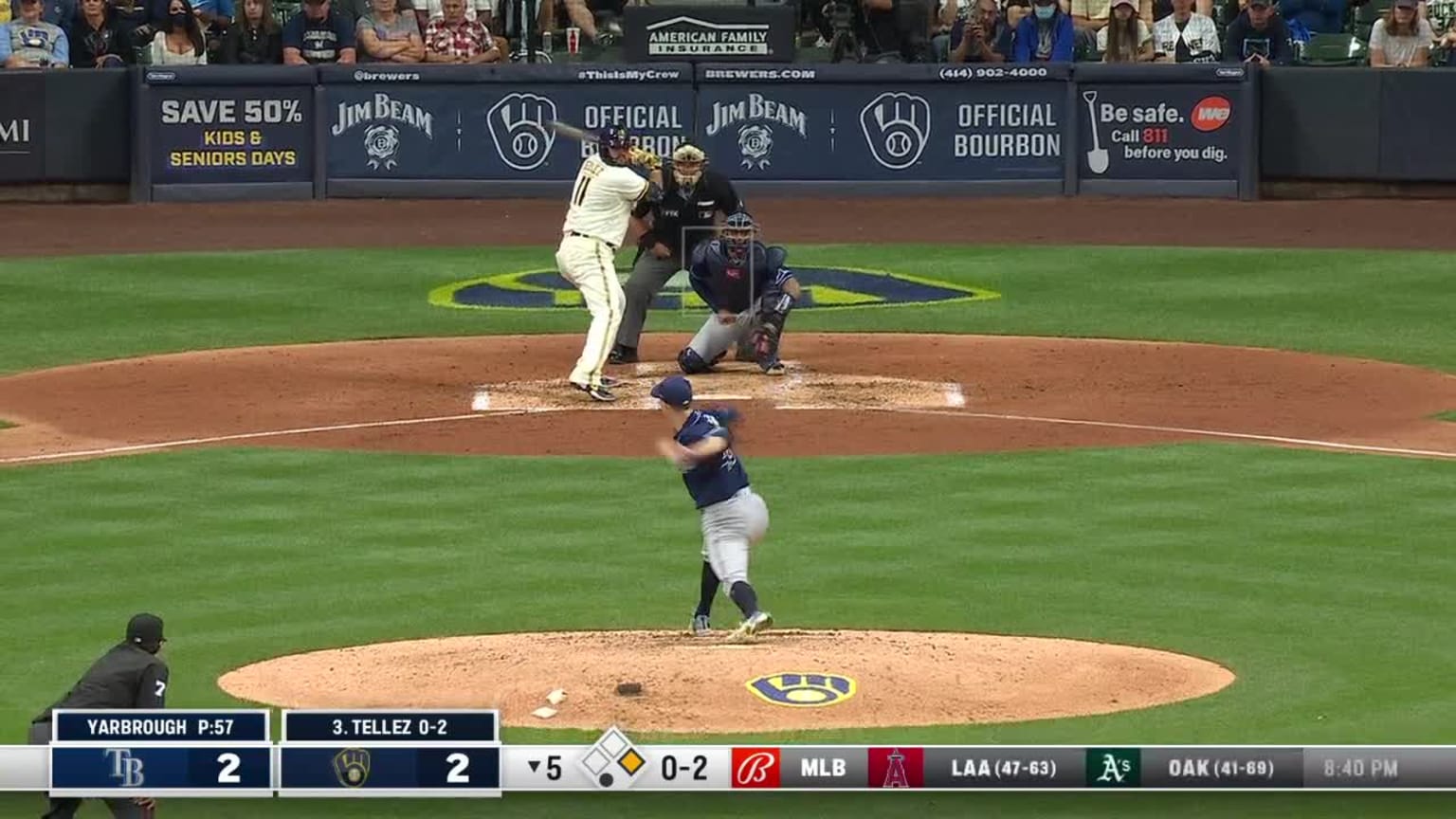 Ryan Yarbrough Ball to Rowdy Tellez | 08/09/2022 | MLB.com
