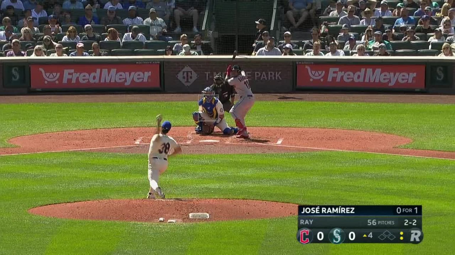 Robbie Ray Ball to Jose Ramirez | 08/28/2022 | MLB.com