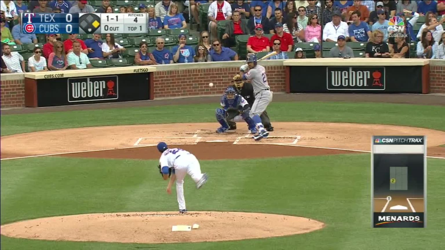 Kyle Hendricks Ball to Ian Desmond | 07/15/2016 | San Diego Padres