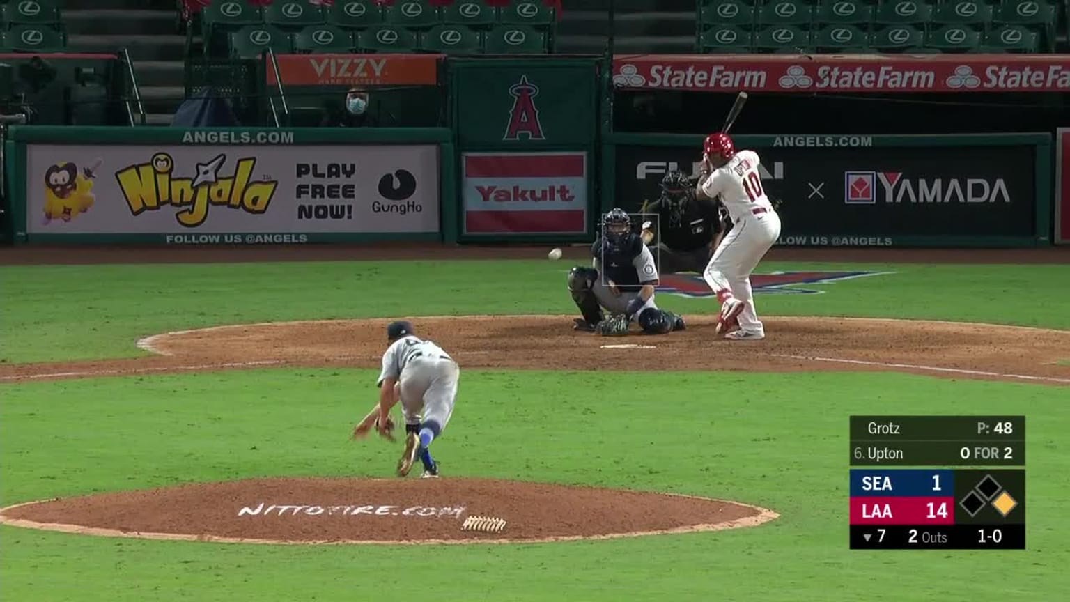 Zac Grotz Swinging Strike to Justin Upton | 08/29/2020 | MLB.com