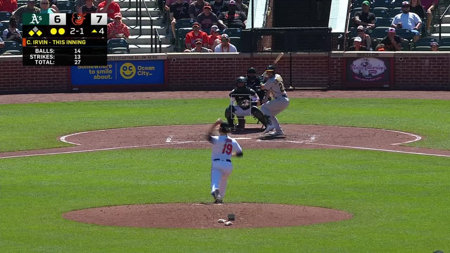 Ramon Laureano grounds into a force out, shortstop Jorge Mateo to ...