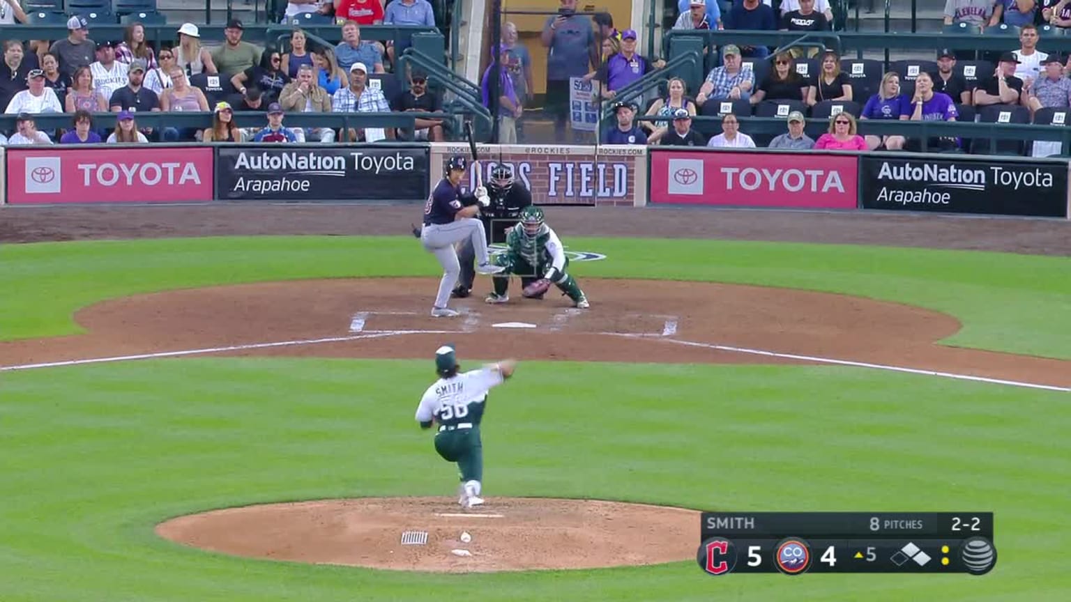 Steven Kwan flies out to right fielder Randal Grichuk. | 06/15/2022 ...