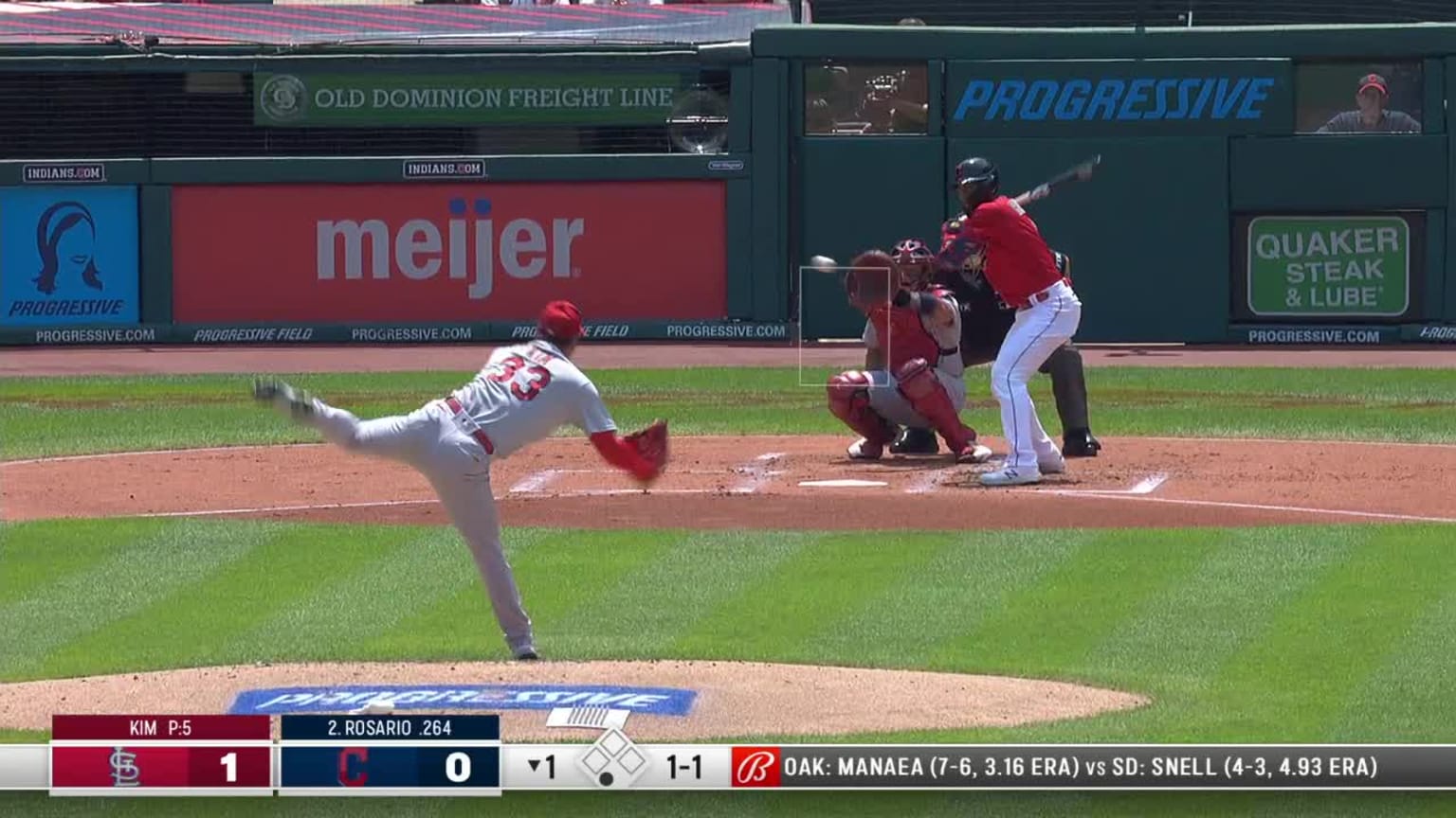 Kwang Hyun Kim Ball to Amed Rosario | 07/28/2021 | Chicago Cubs