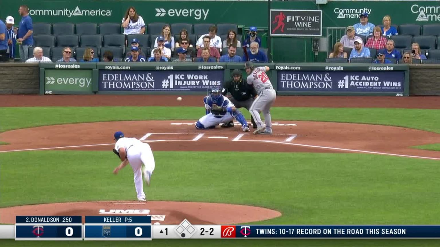 Josh Donaldson singles on a ground ball to right fielder Hunter Dozier ...