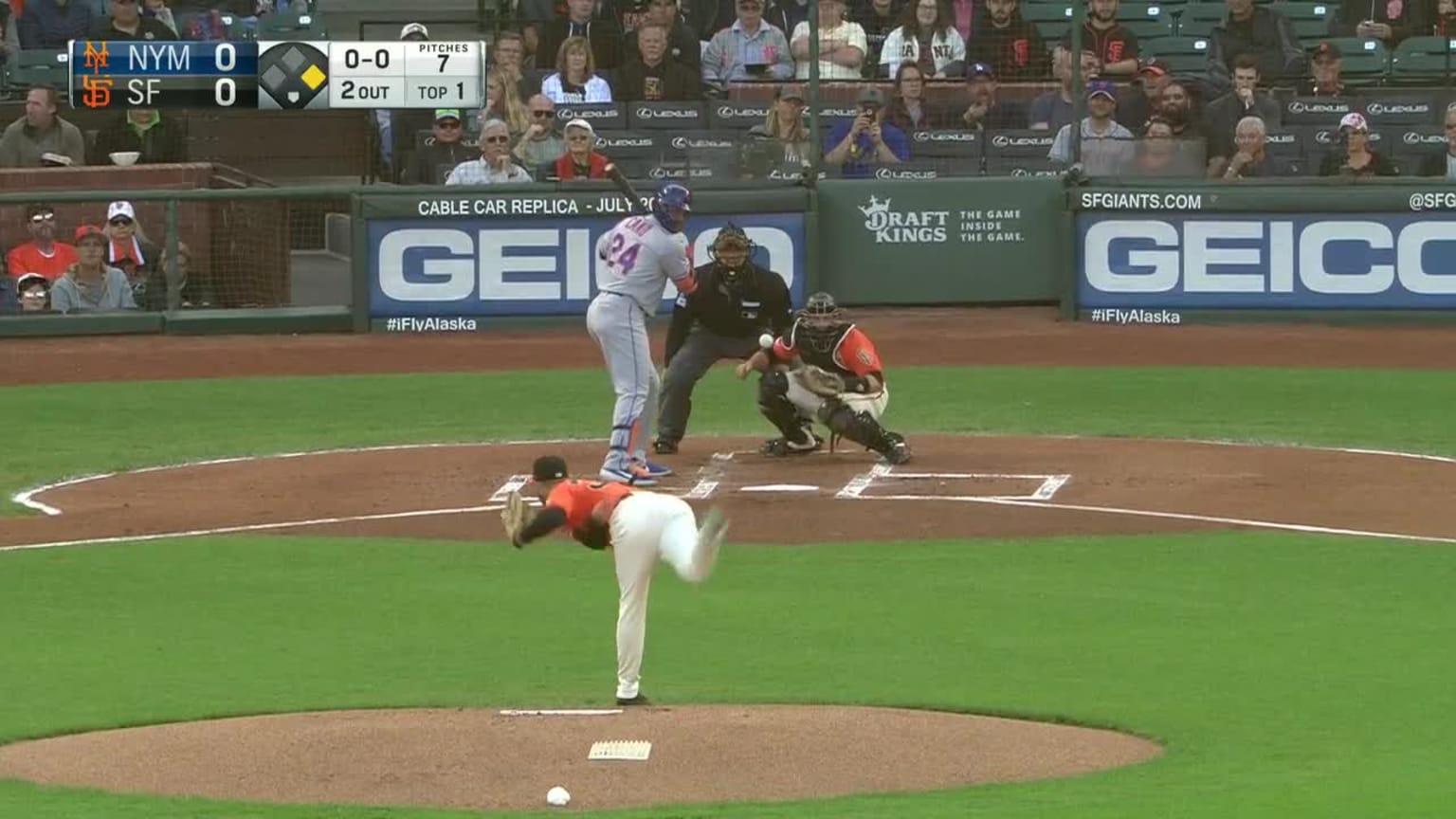 Tyler Beede Called Strike to Robinson Cano | 07/19/2019 | Chicago White Sox