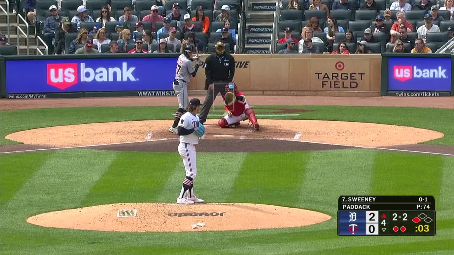 Trey Sweeney grounds out, second baseman Edouard Julien to first ...
