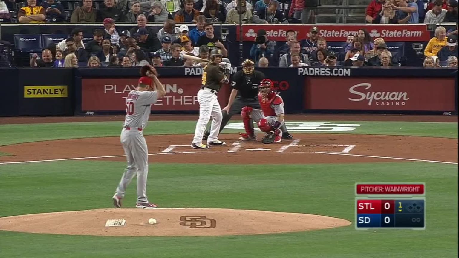Adam Wainwright Ball to Jon Jay | 04/22/2016 | New York Yankees