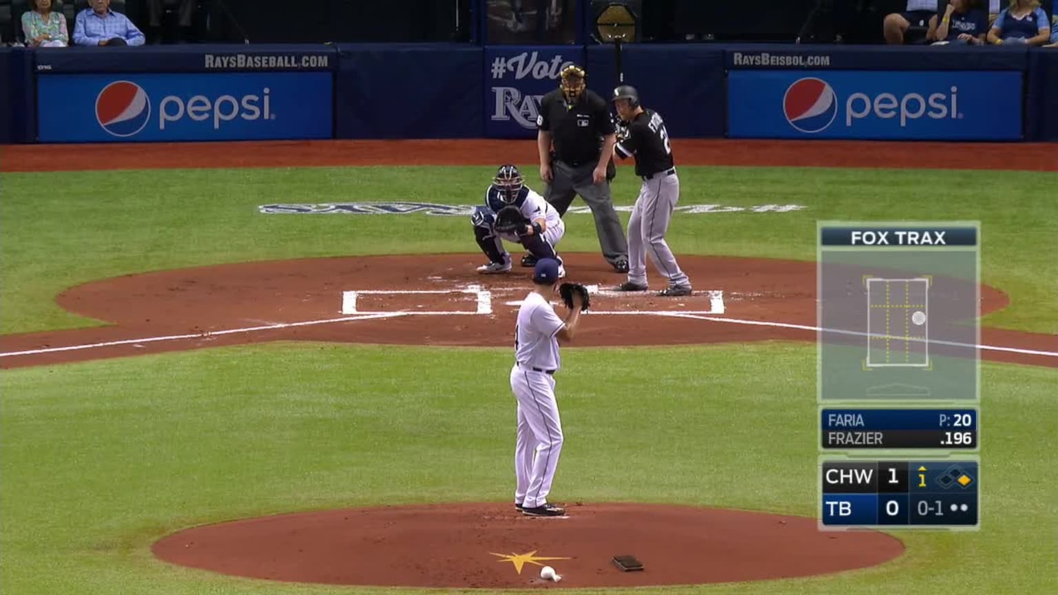 Jake Faria Called Strike to Todd Frazier | 06/07/2017 | Boston Red Sox