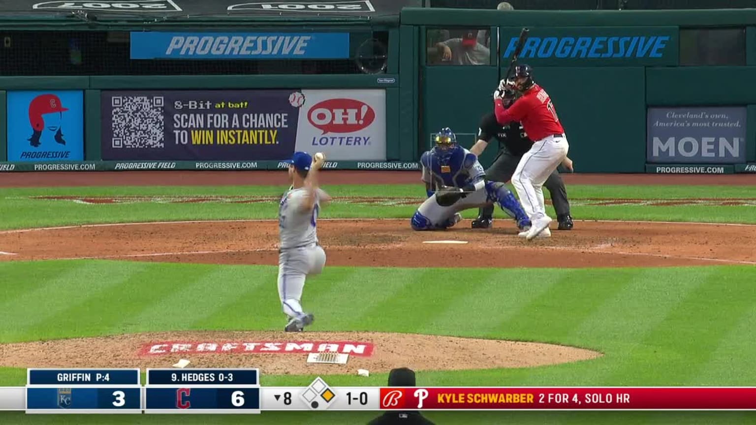 Foster Griffin Called Strike to Austin Hedges | 05/30/2022 | MLB.com