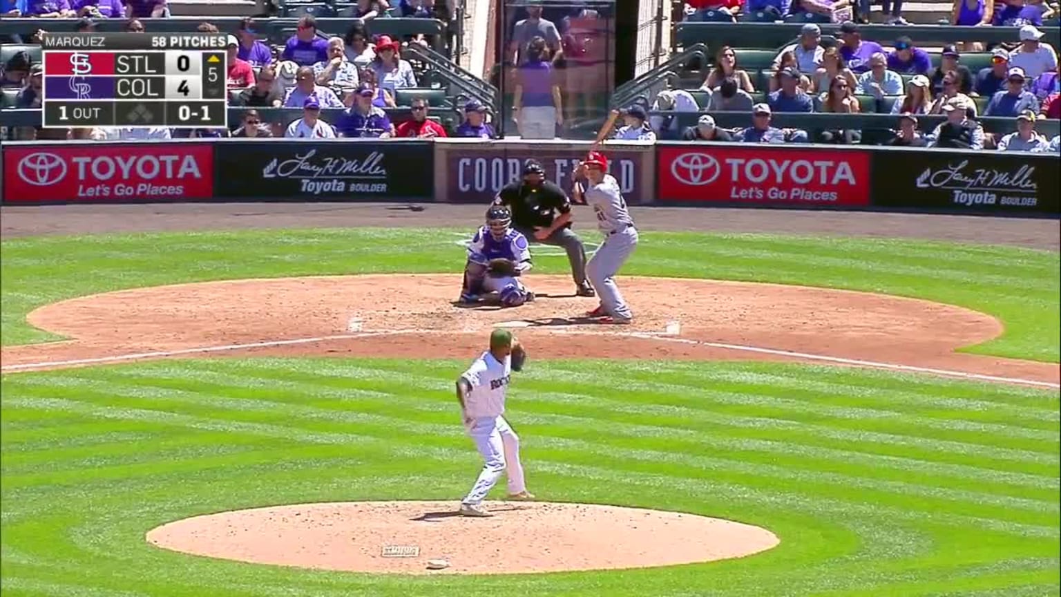 Eric Fryer singles on a pop up to first baseman Mark Reynolds. | 05/28 ...