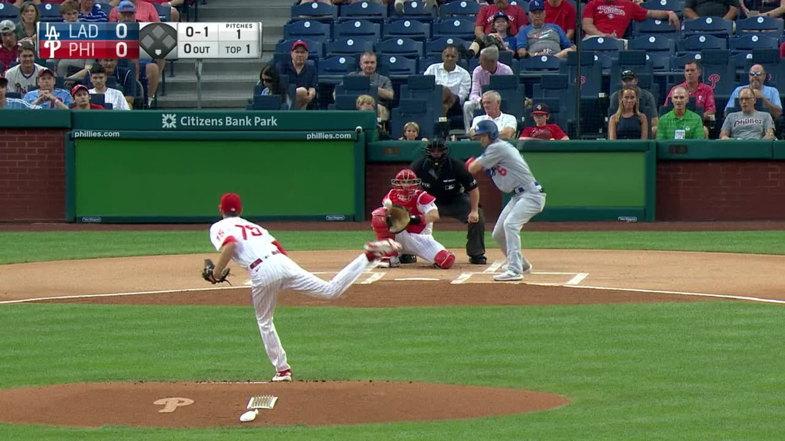 Connor Brogdon Called Strike to Trea Turner | 08/11/2021 | MLB.com