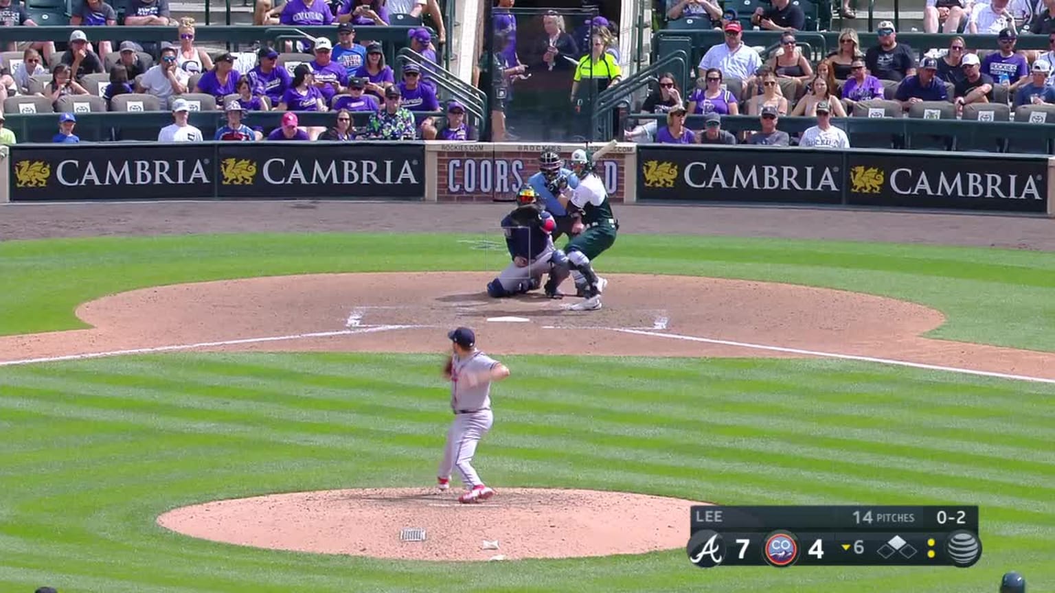 Connor Joe lines out to right fielder Ronald Acuna Jr. | 06/05/2022 ...