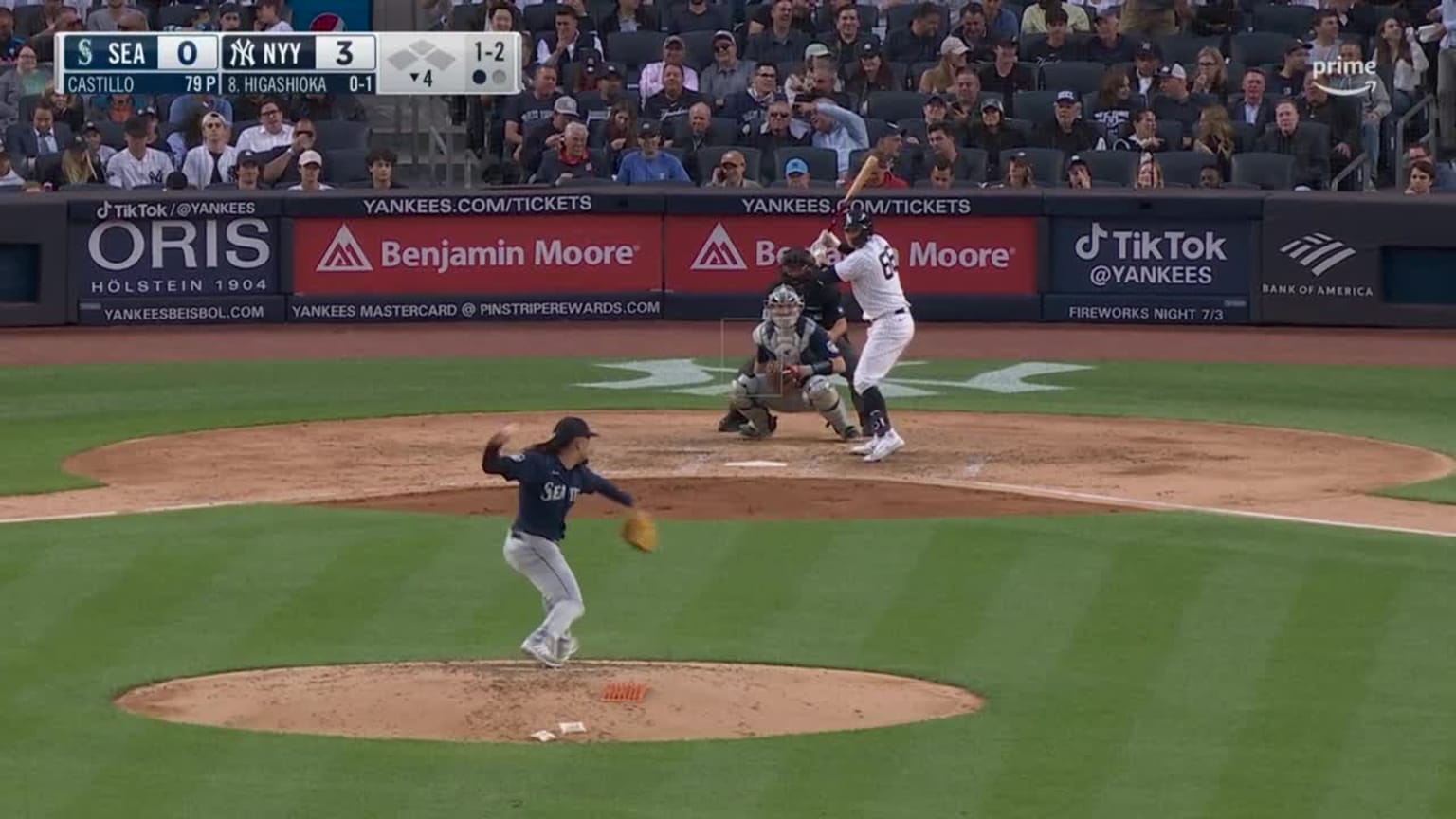 Kyle Higashioka lines out sharply to center fielder Julio Rodriguez. | 06/21/2023 | MLB.com