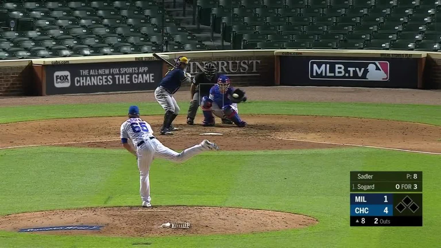 Casey Sadler Ball to Eric Sogard | 08/13/2020 | Houston Astros