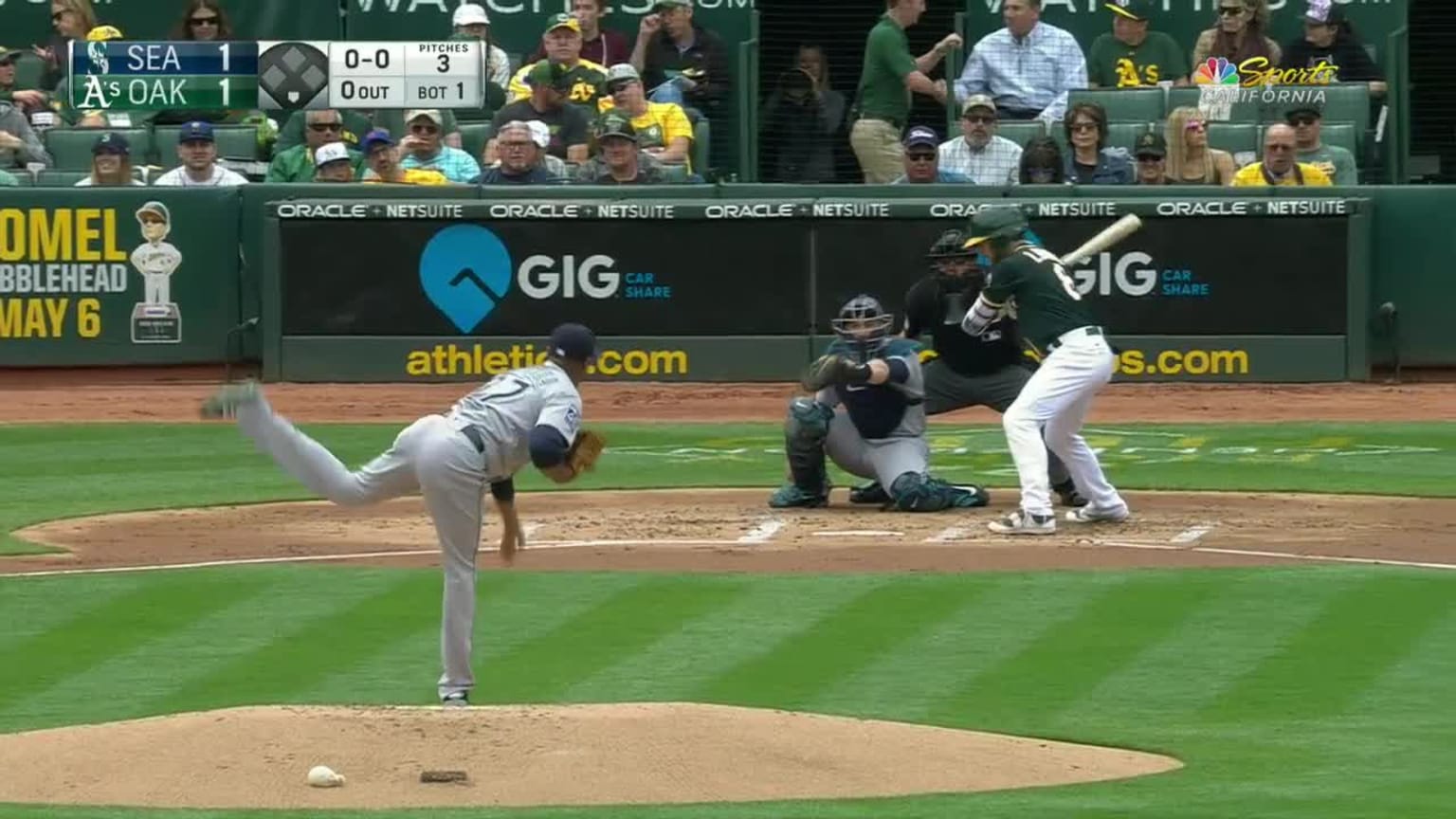 Ariel Miranda Ball to Jed Lowrie | 04/22/2017 | MLB.com