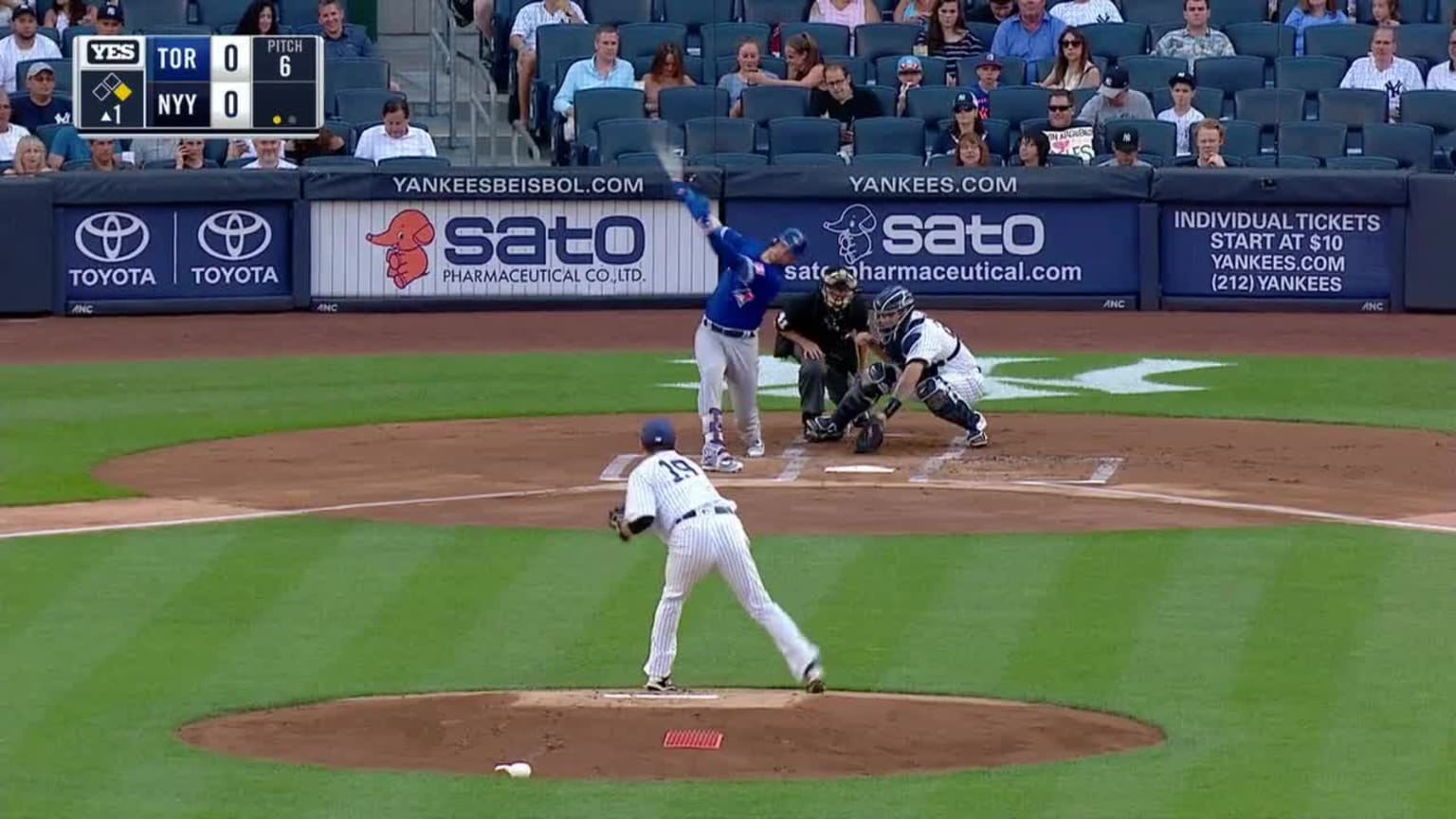 Masahiro Tanaka Swinging Strike to Justin Smoak | 07/03/2017 | St ...