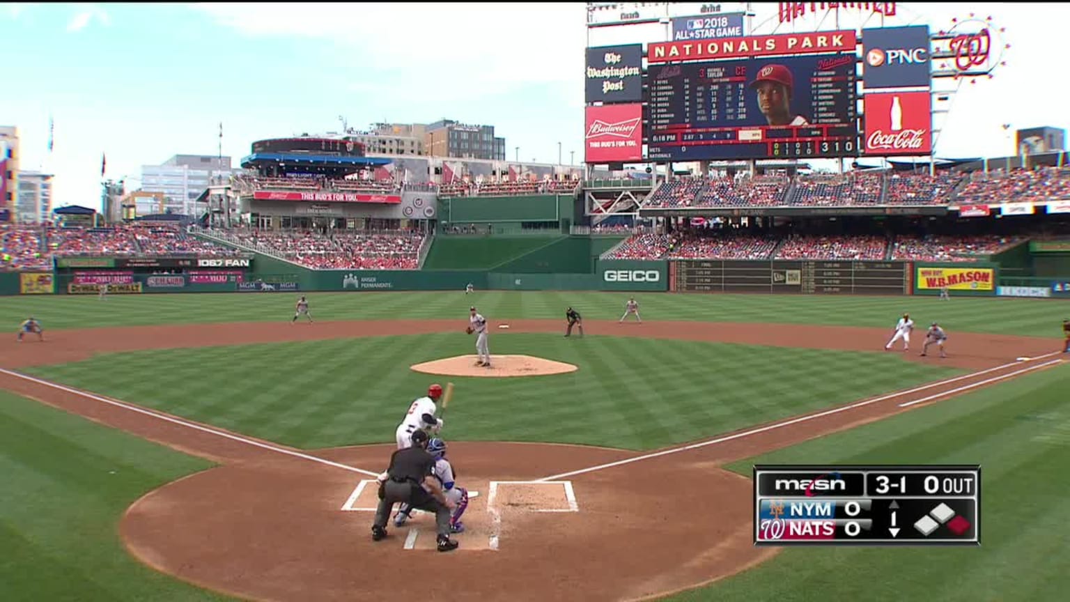 Steven Matz Called Strike to Michael A. Taylor | 07/03/2017 | St. Louis ...