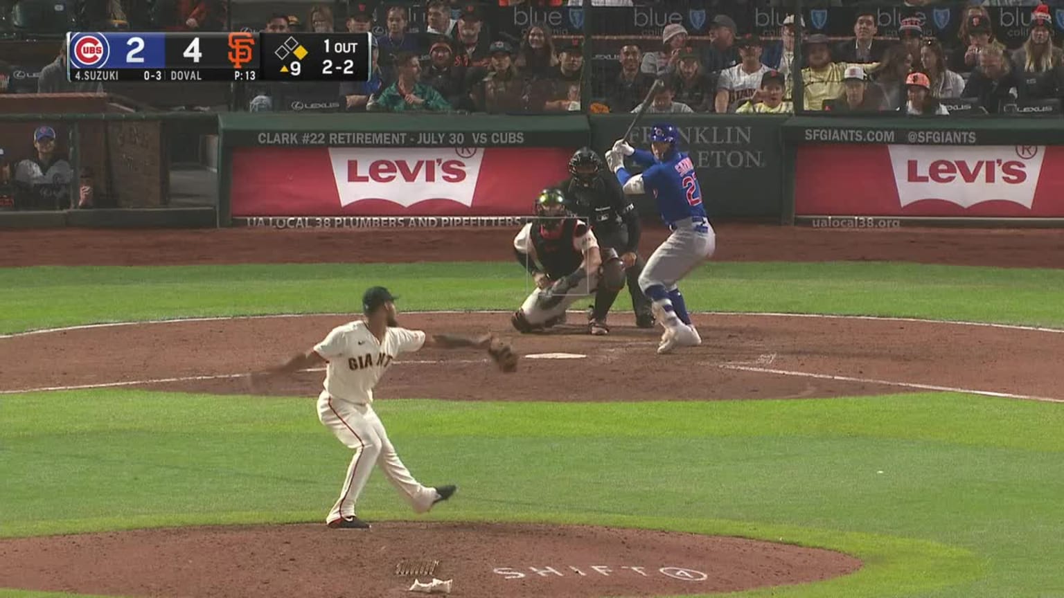 Camilo Doval Ball to Seiya Suzuki | 07/28/2022 | MLB.com
