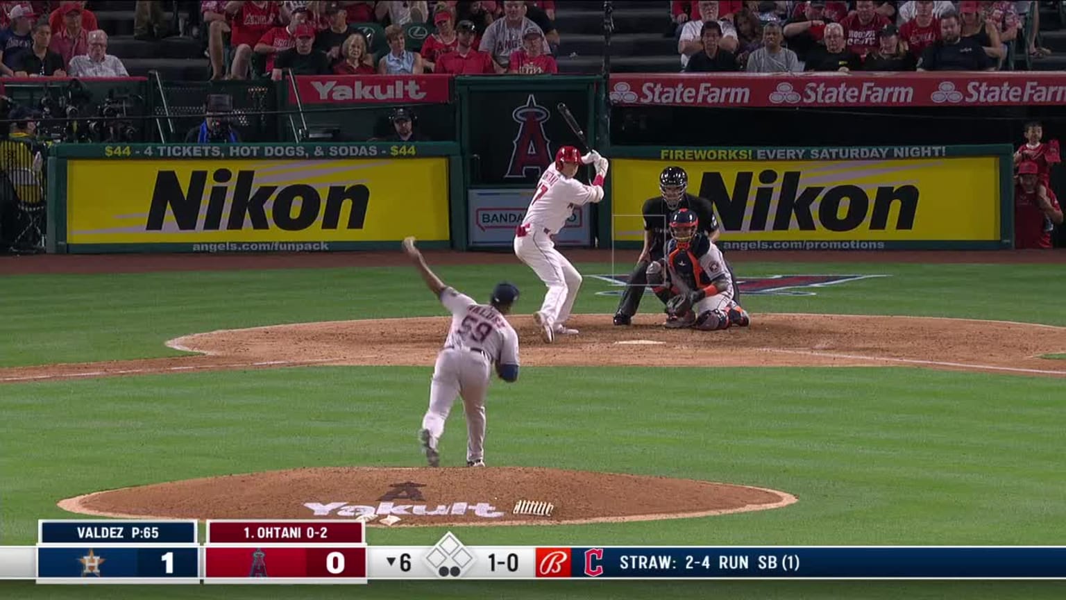 Framber Valdez Foul to Shohei Ohtani | 04/07/2022 | MLB.com