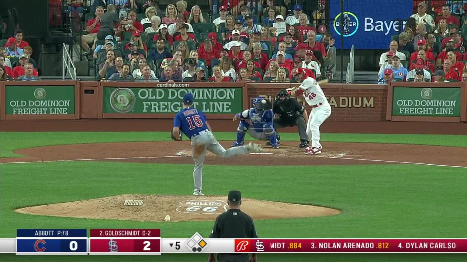 Cory Abbott Called Strike to Paul Goldschmidt | 10/01/2021 | Chicago Cubs