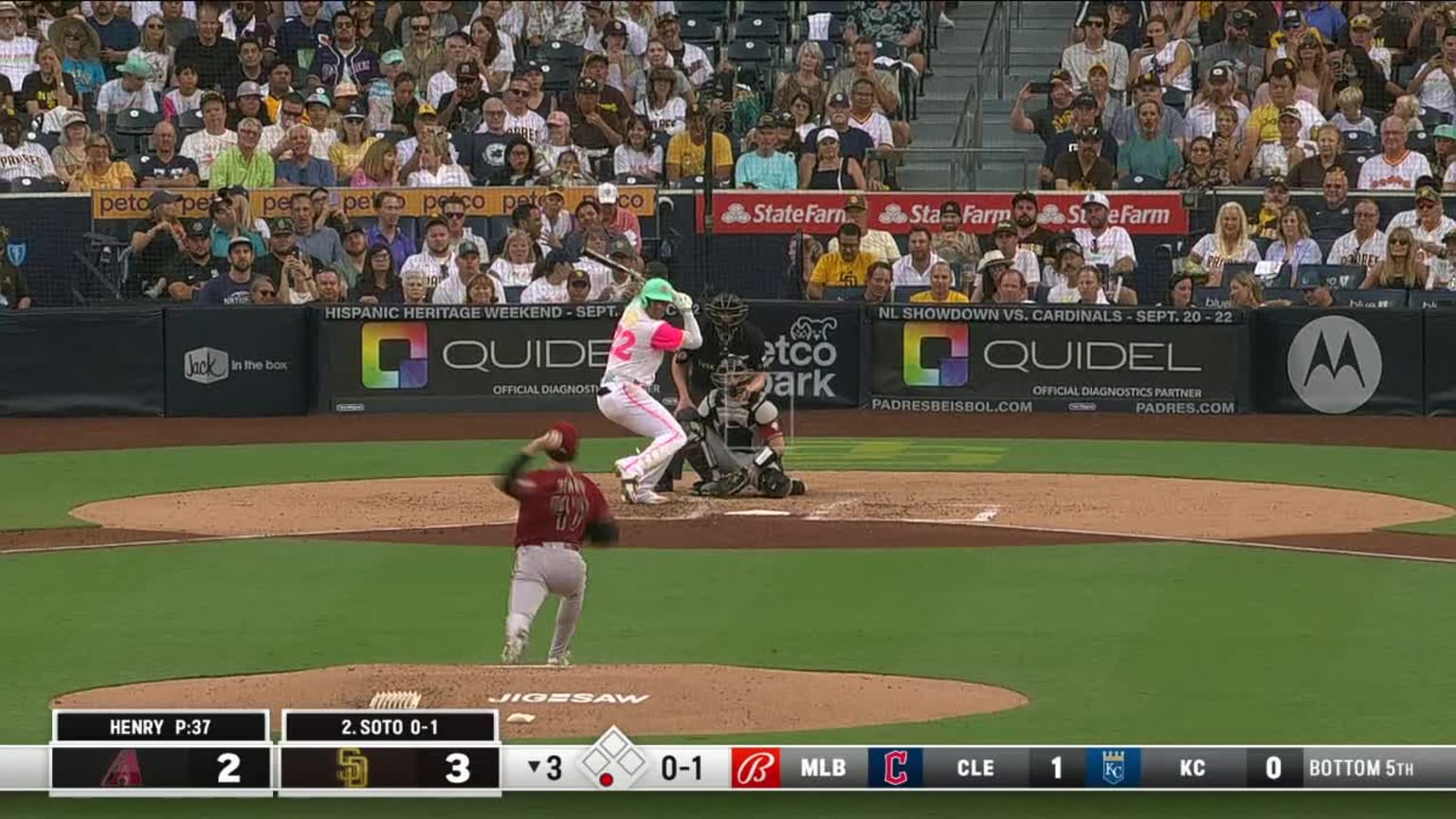 Juan Soto hit by pitch. | 09/07/2022 | MLB.com